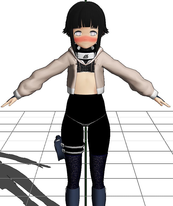 (mmd model dl) Hyuga Hinata - Naruto