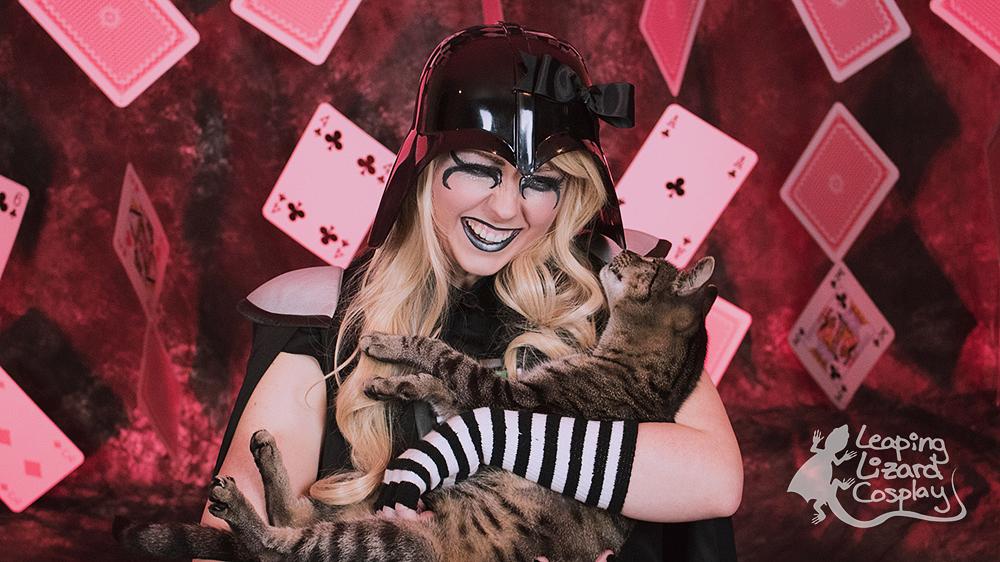 Liz as Darth Alice with Hawk Wallpaper