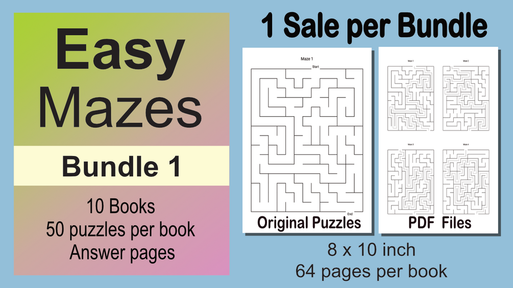 Easy Maze Bundle 1 - Ages 5-7