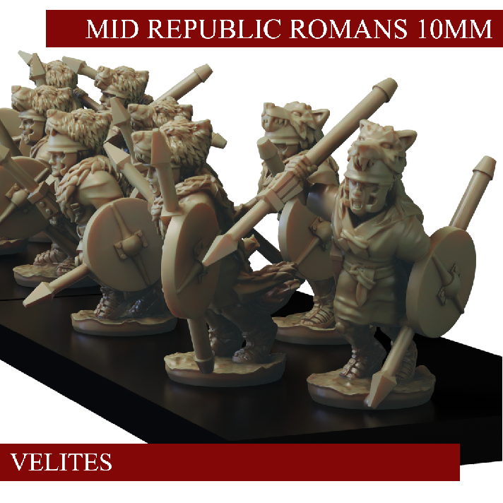 10mm Mid Republic Romans: Velites