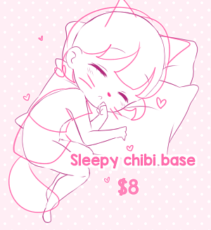 Sleepy chibi base (patreon July 2020 release)