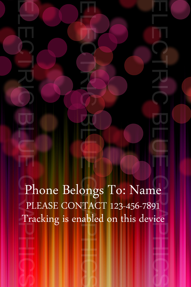 Bokeh Iphone 4 Lock Screen Pink