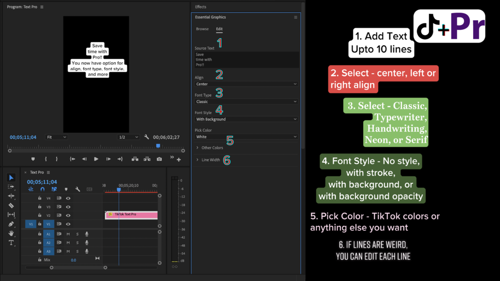 Tiktok Text Styles in Premiere (pro) + Future Updates