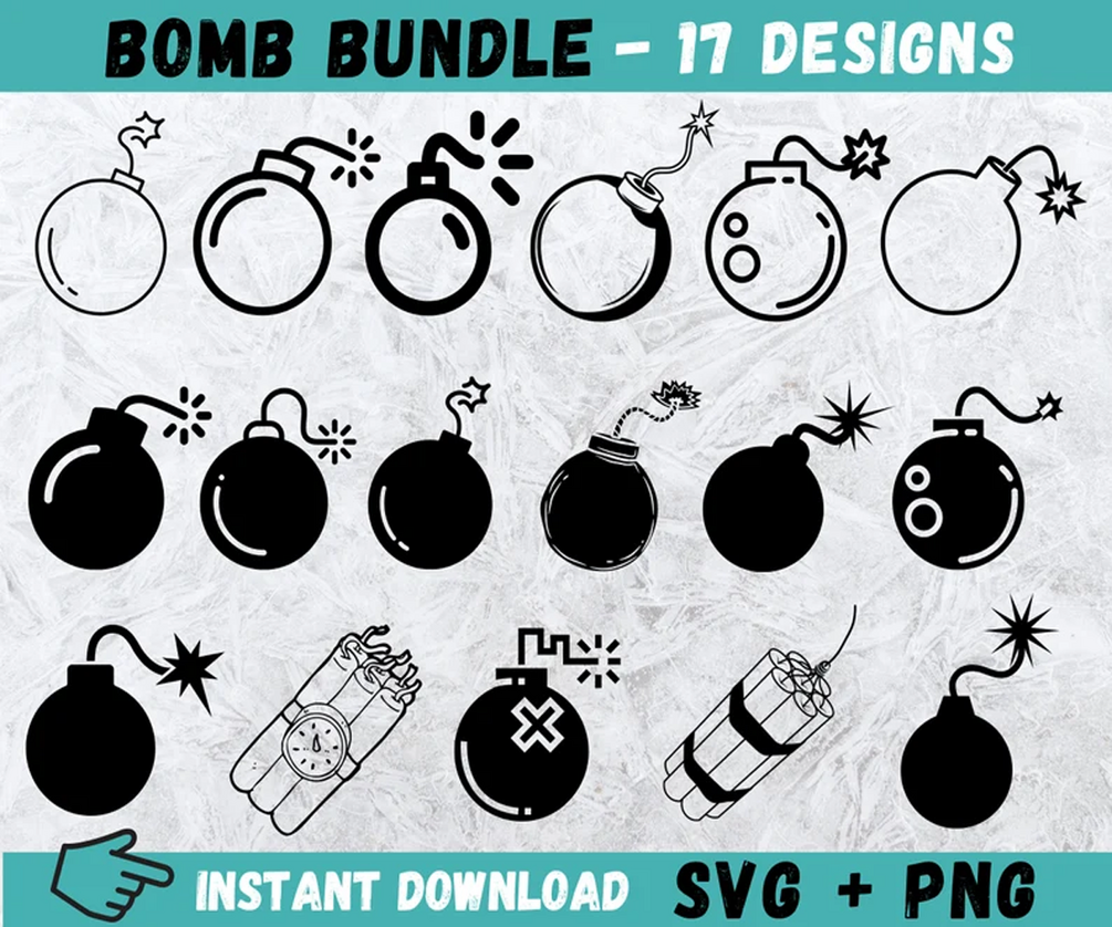 Bomb SVG, Bomb Cricut, Bomb Svg Bundle, Bomb Clipart, Bomb Cut Files ...