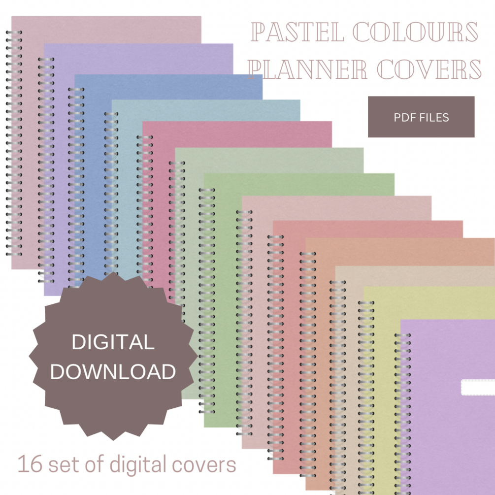 Digital Planner Cover Set 16 Pcs For GoodNotes ; KiloNotes PDF