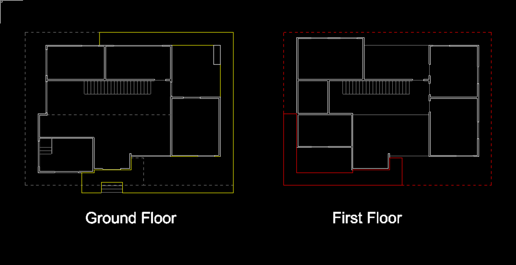 DWG Plan for a modern house design