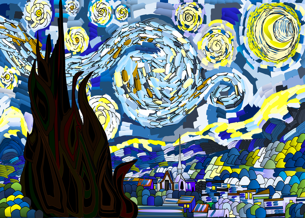 Starry Night Excel Redraw