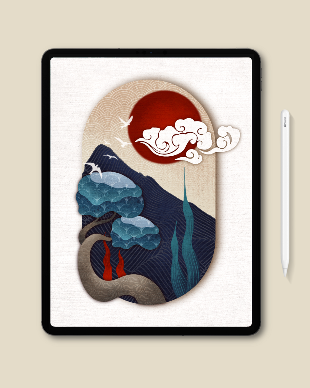Japanese Landscape Painting Tutorial Bundle
