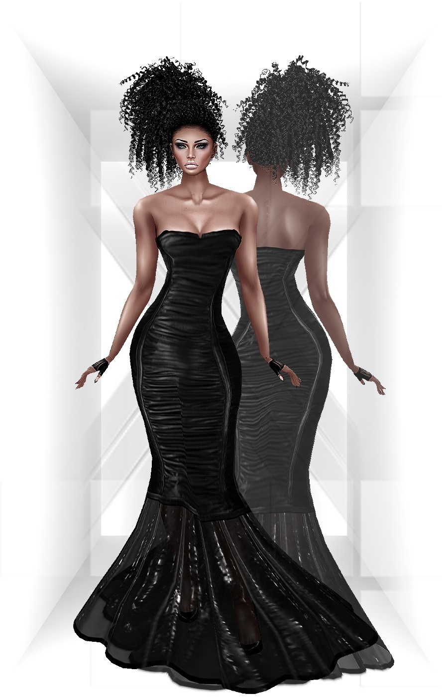 Leather gown with RESELL RIGHTS