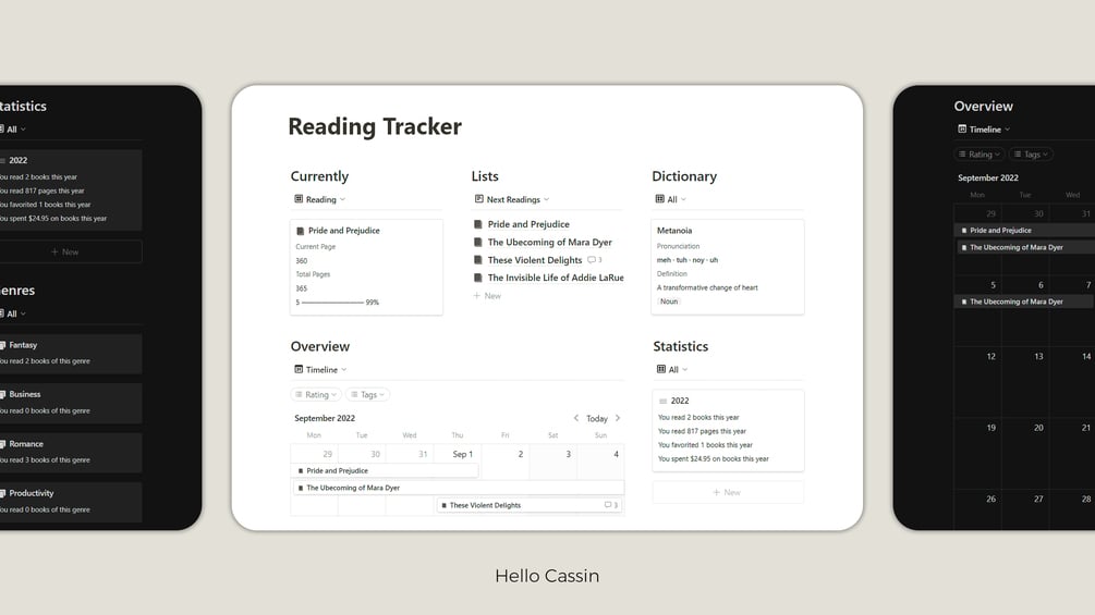 Notion Reading Tracker