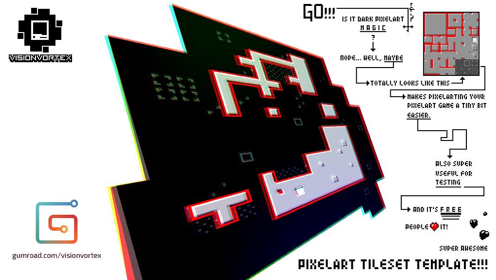 Super Awesome Pixelart Tileset Template