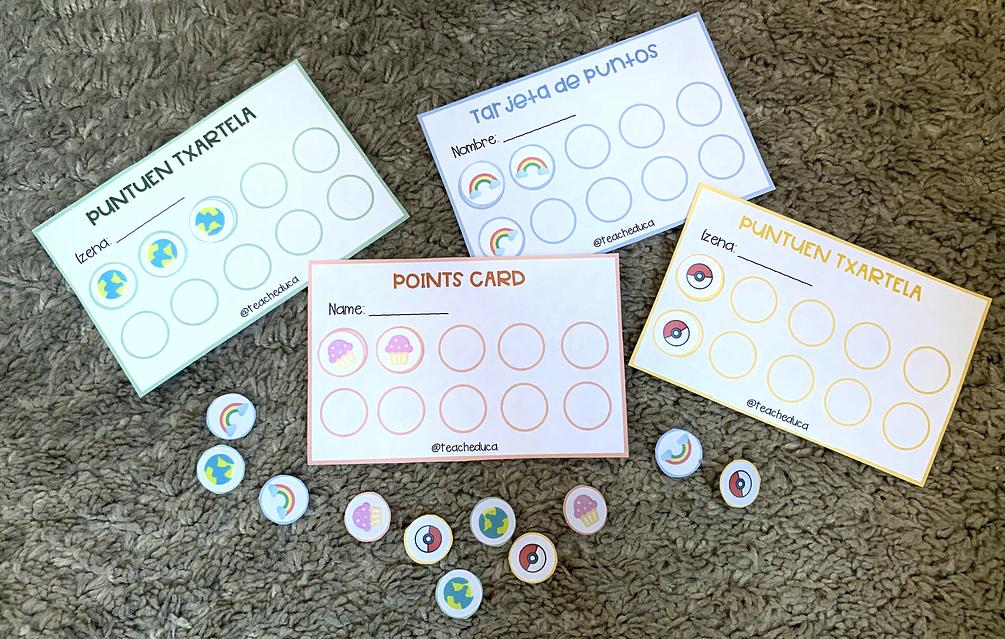 POINTS CARD (ENGLISH)