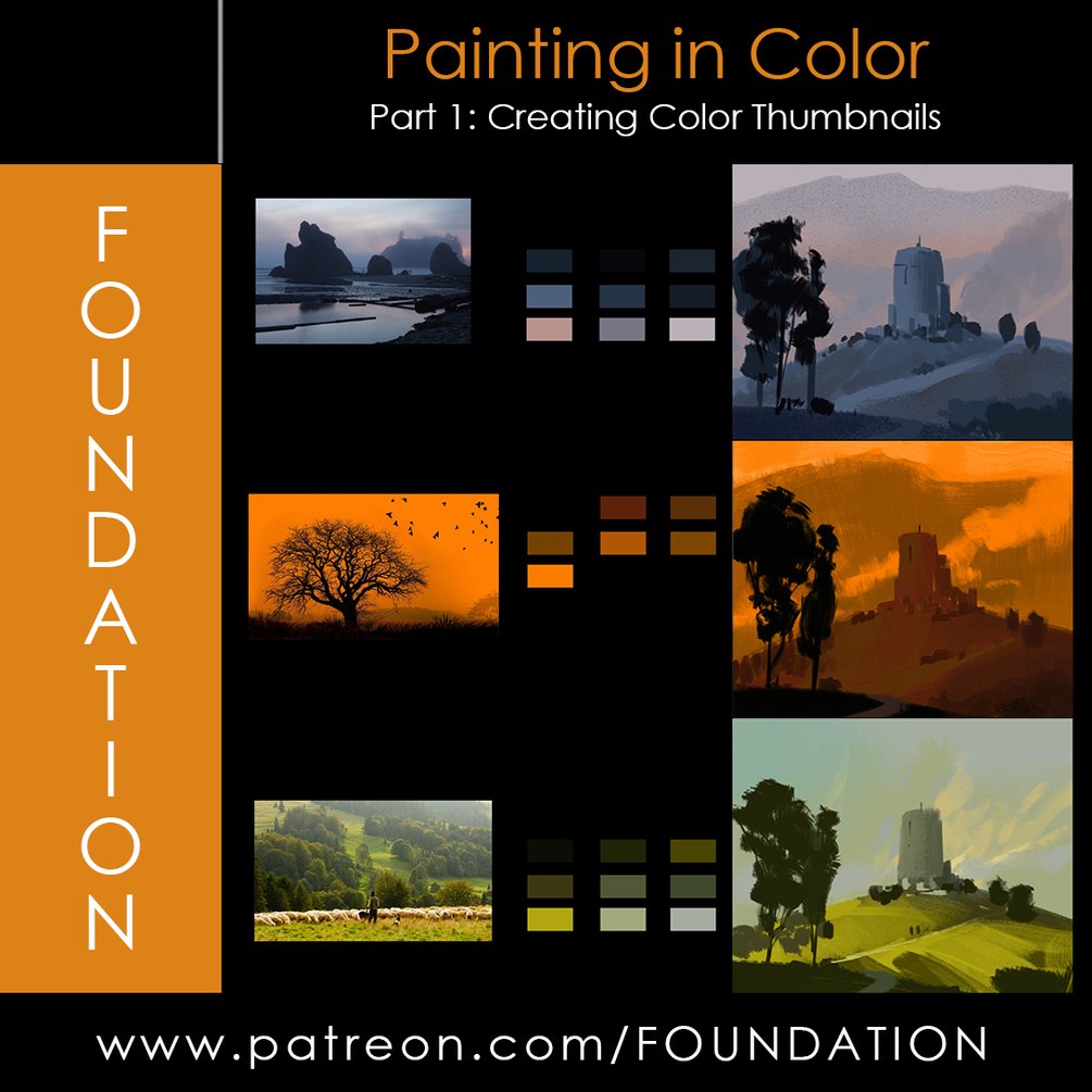 Foundation Patreon - Painting in Color: Creating Color Thumbnails