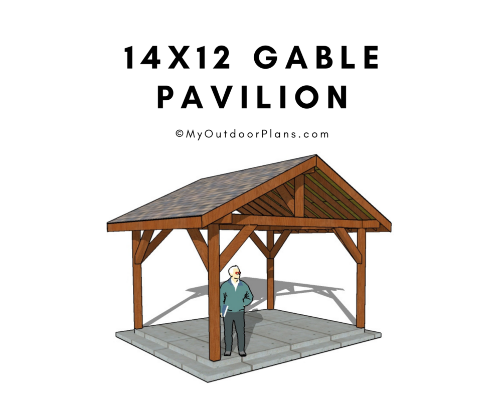 14x12 Gable Pavilion Plans