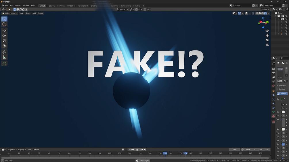Fake Godrays in Blender