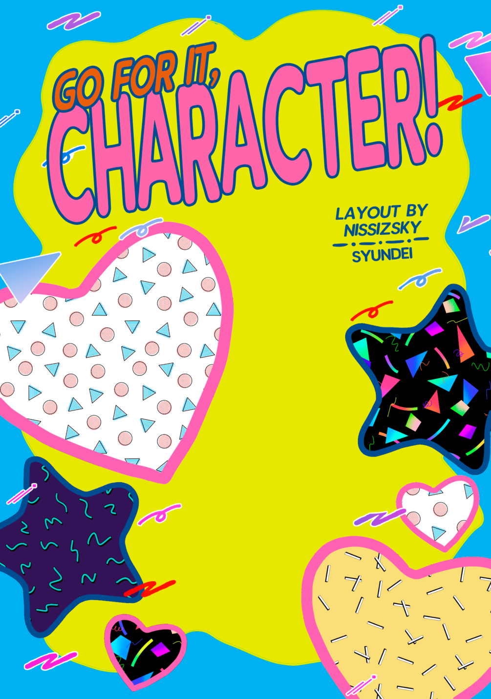 Go for it (character)! Layout