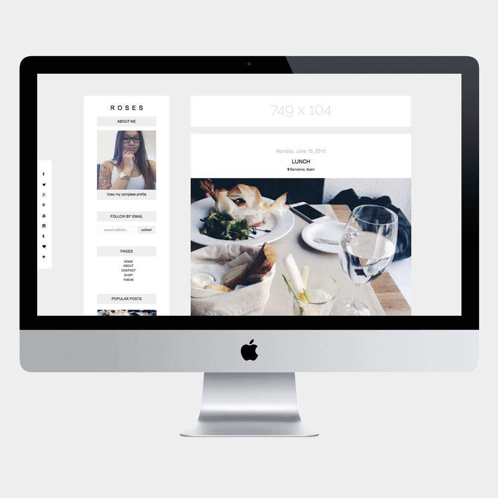 Roses Blogger Theme