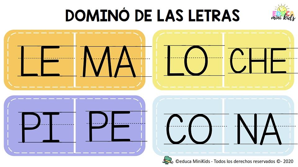 Dominó letras
