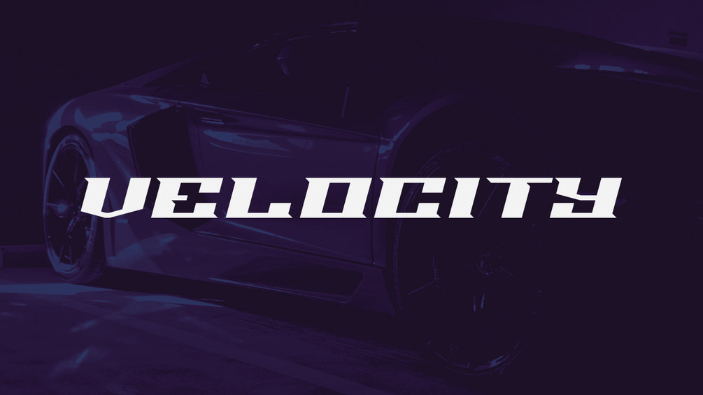 Velocity Font