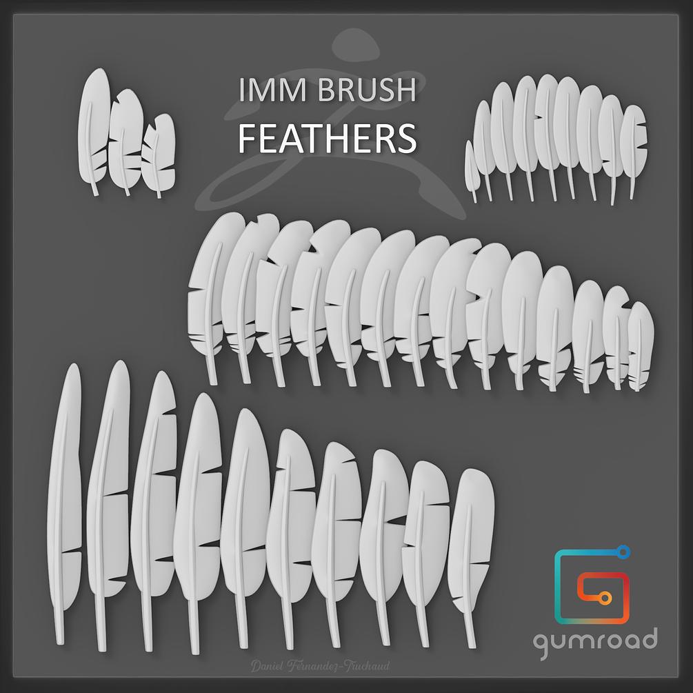 Zbrush IMM Feathers