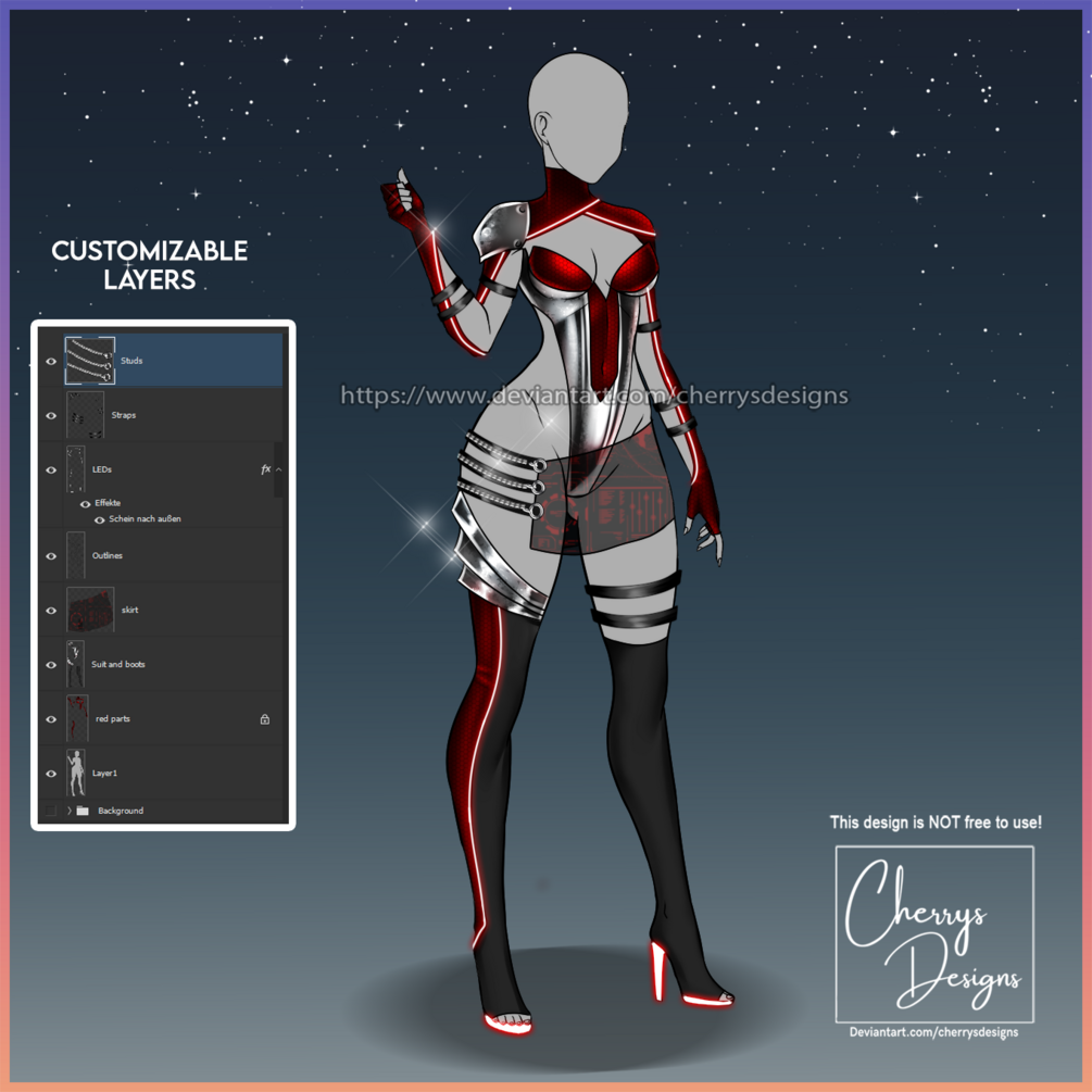 (OC maker compatible) Customizable Outfit Design 79
