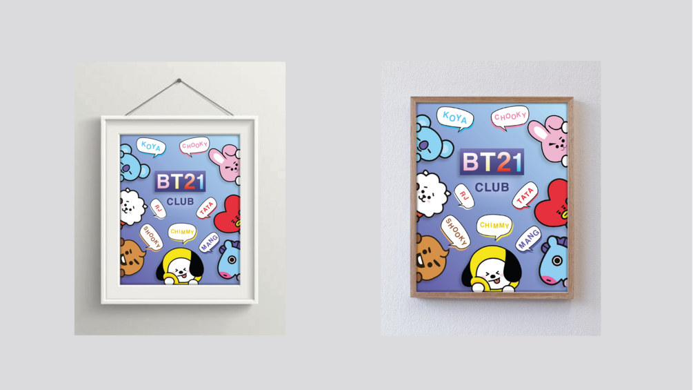 BT21 BTS Characters Poster, Download Designer Wall Art, Printable BTS ...