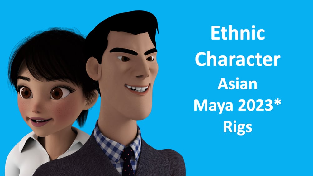 Maya Stylized Ethnic Rigs - Asian