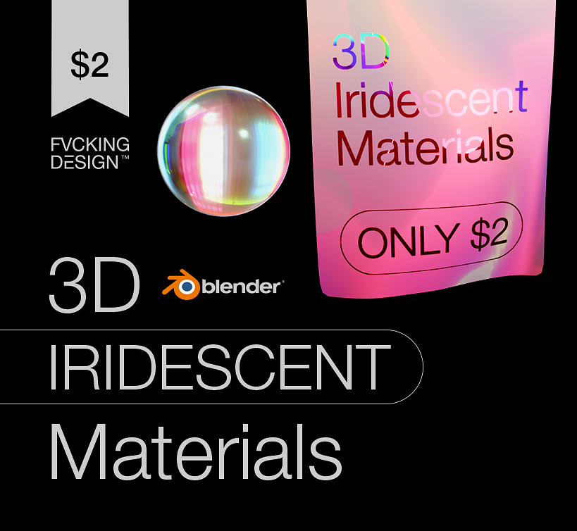 3D Iridescent Materials (BLENDER)