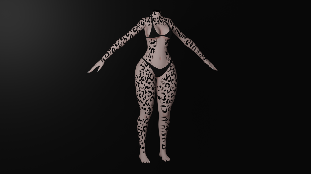 Basic Leo Print Tattoo Texture