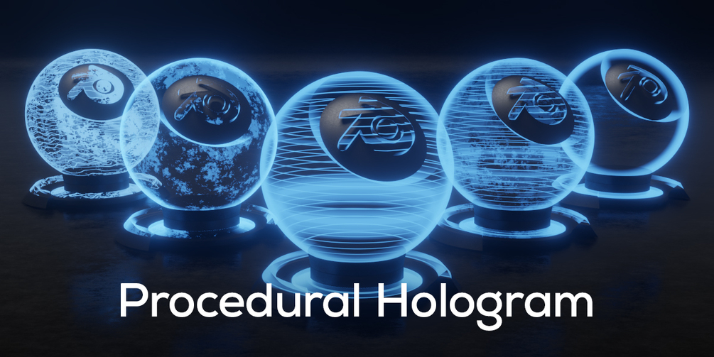 Procedural Hologram for Blender