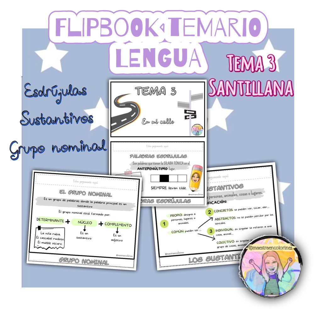 FLIPBOOK tema 3 lengua ED.SANTILLANA