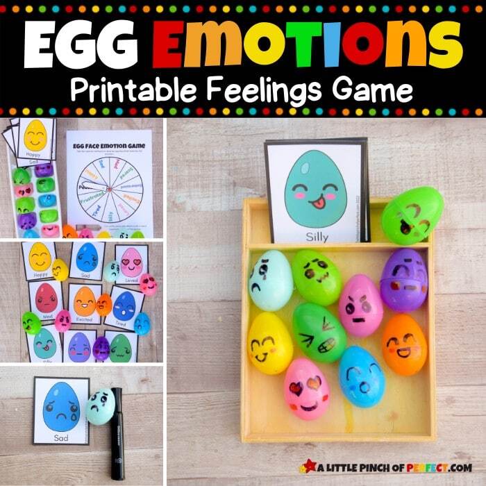 Egg Emotion Faces Printable Feelings Activities (Easter Eggs, Social ...