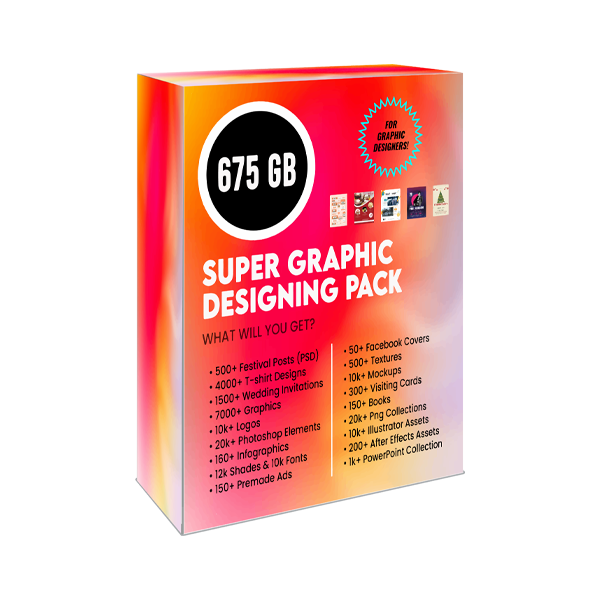 Ultimate 675GB Graphic Design Bundle