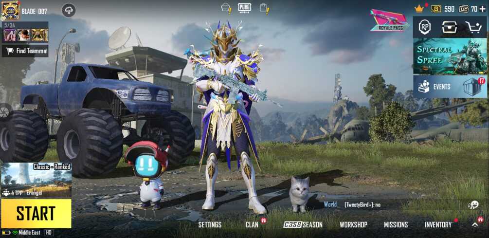 [GLOBAL] PUBG Mobile | M416 Glacier Max | 9+ upgrade Gun Skins | Lv. 75 account with PREMIUM ...