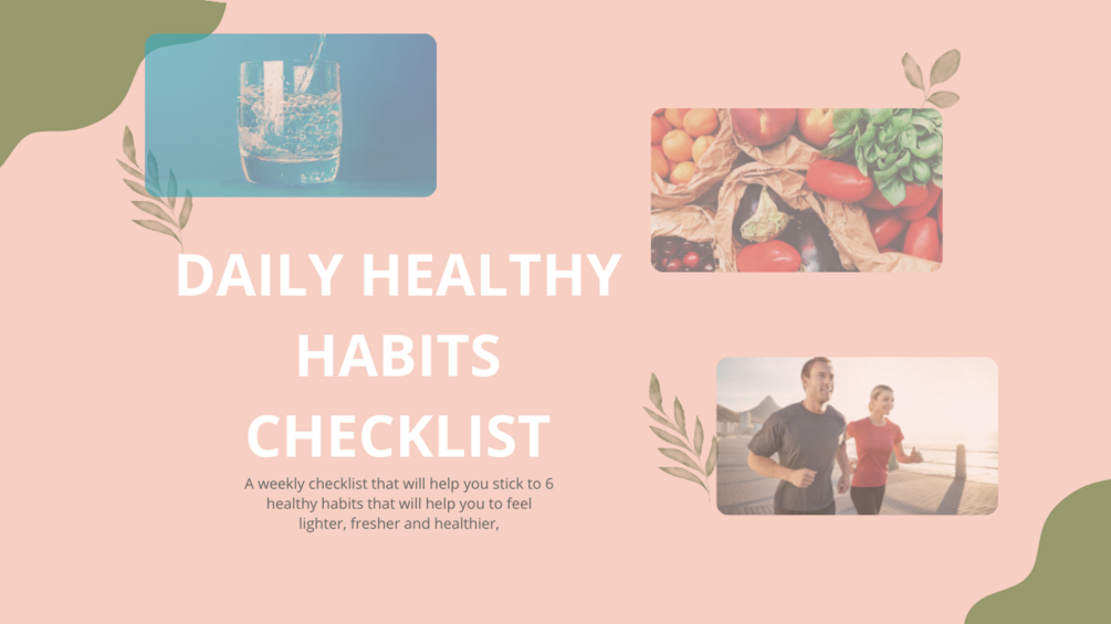 Daily Healthy Habits Chart