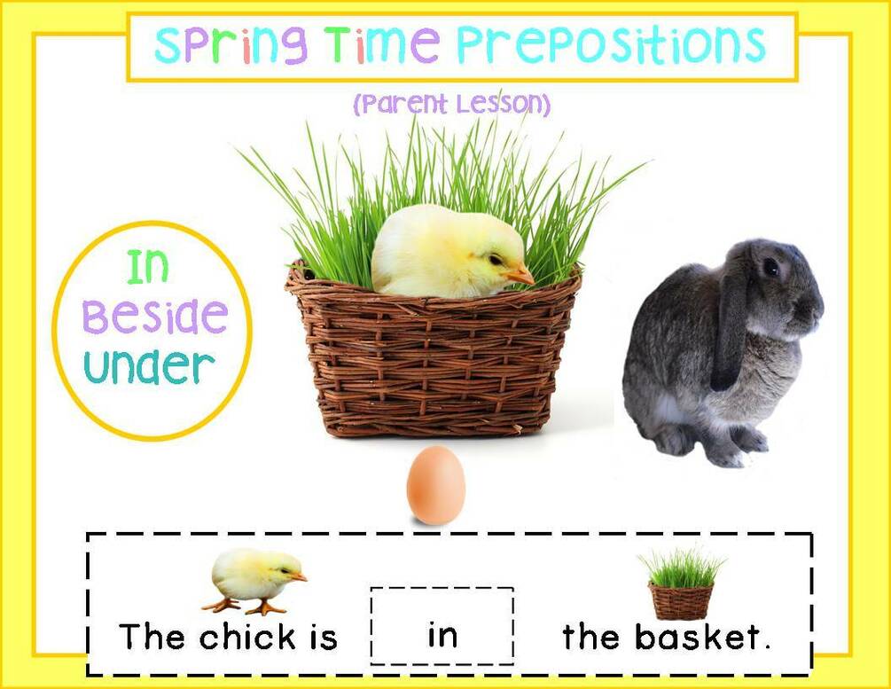 Spring Time Prepositions