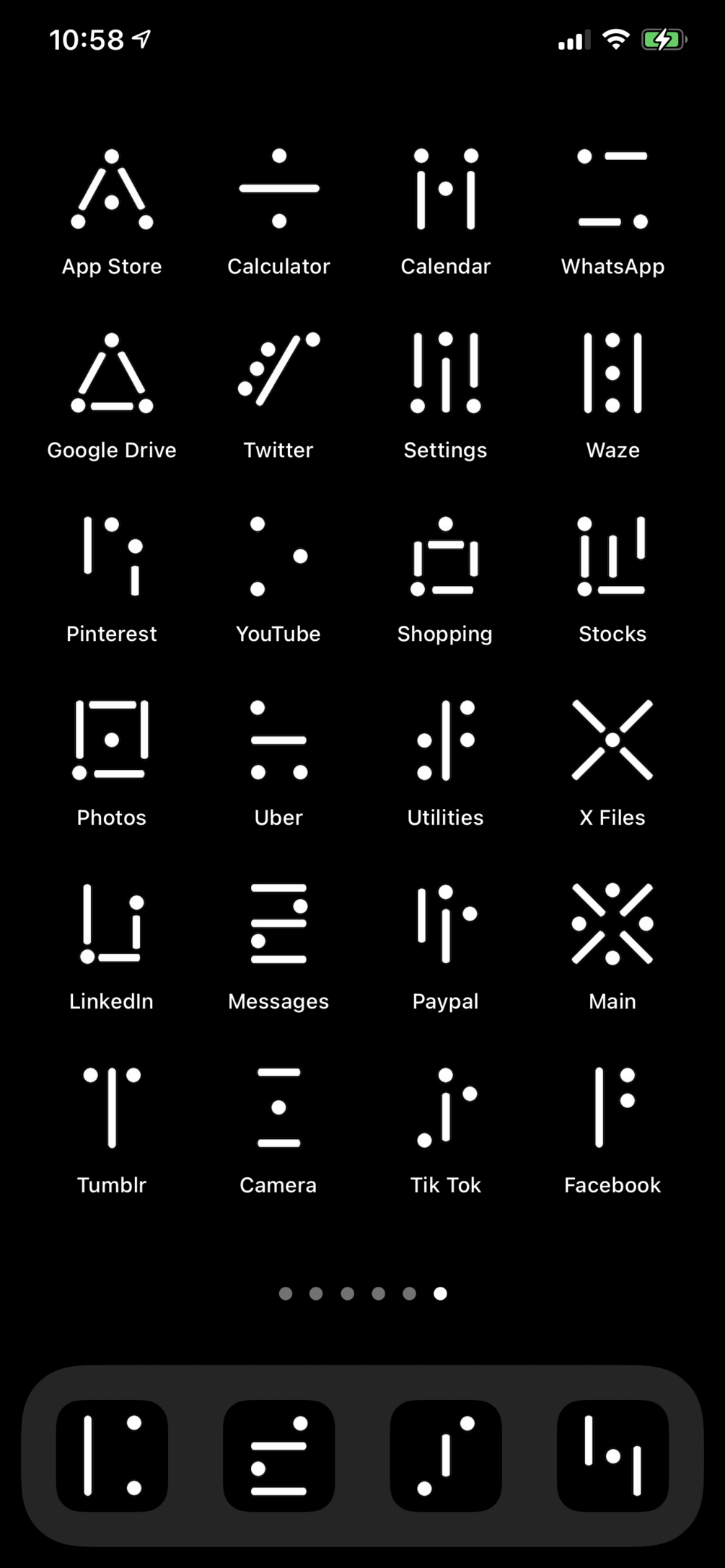 Cryptic Icons (Black and White)