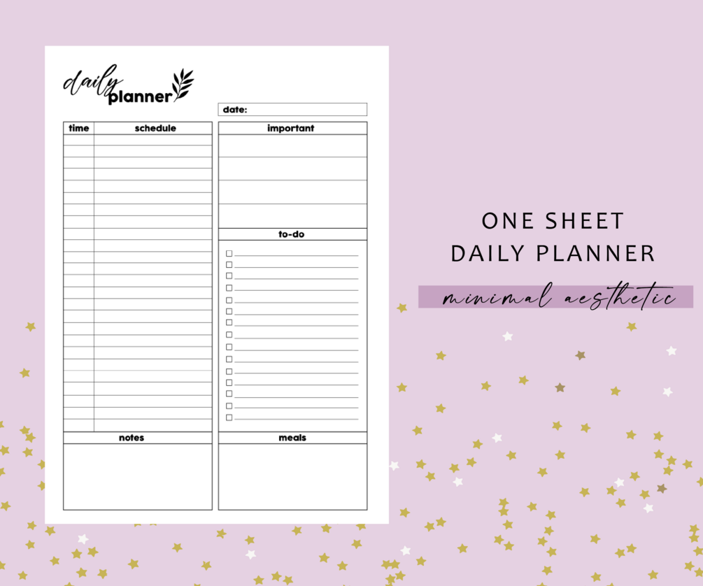 Daily planner (Multi-purpose sheet) | Goodnotes or Printable!