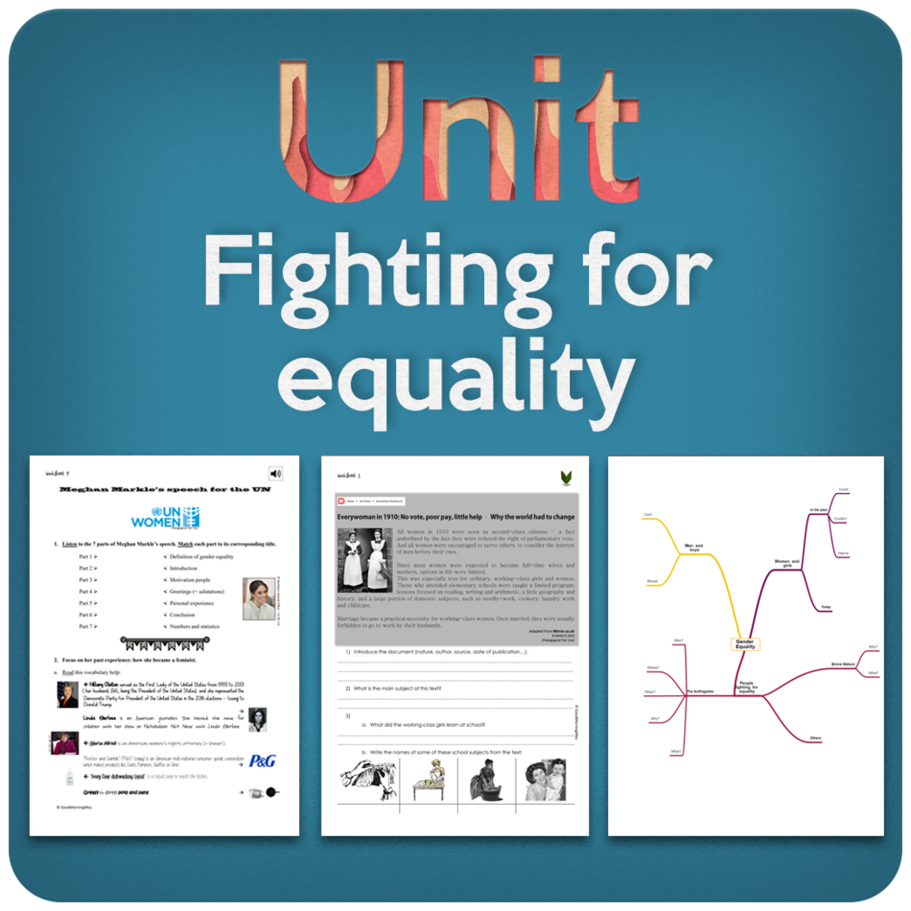 Fighting for equality: a complete unit about gender (in)equality!