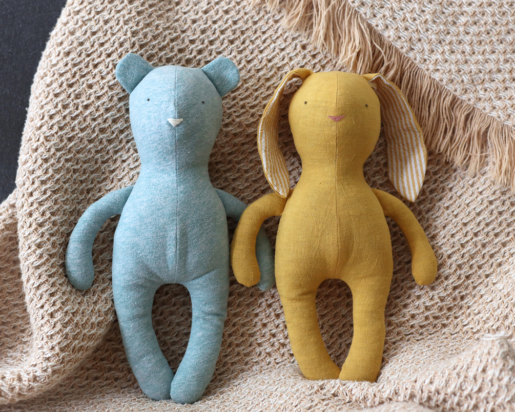 Bear/Bunny Rag Doll Sewing Pattern