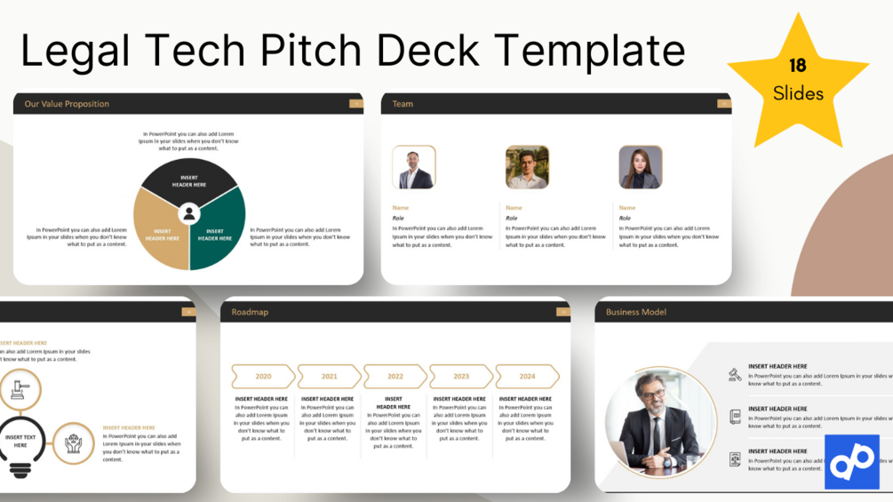 Legal Tech Pitch Deck PPT Template