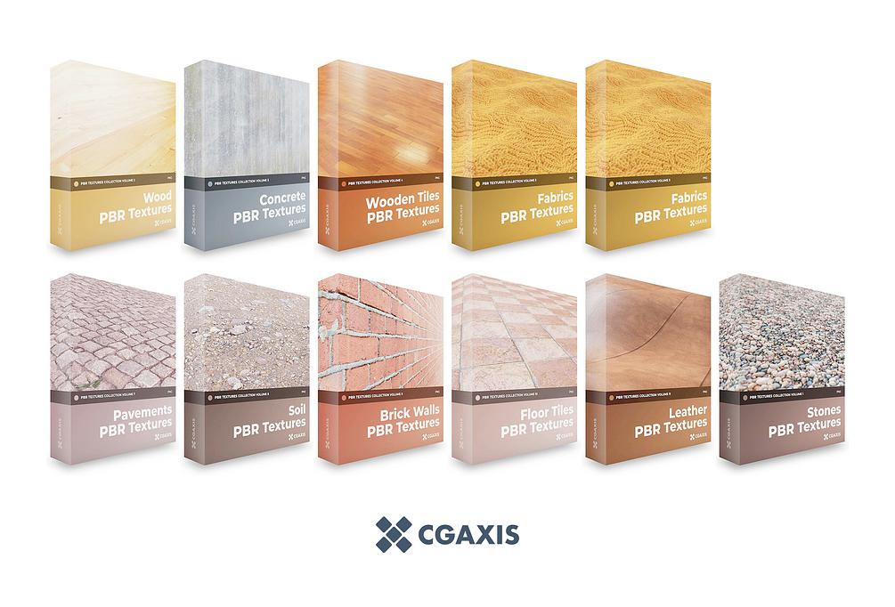 CGAxis 1000+ PBR Textures (SKU-1000PBDC)