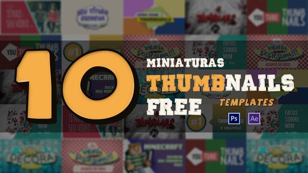 10 Thumbnails Free - Template Photoshop