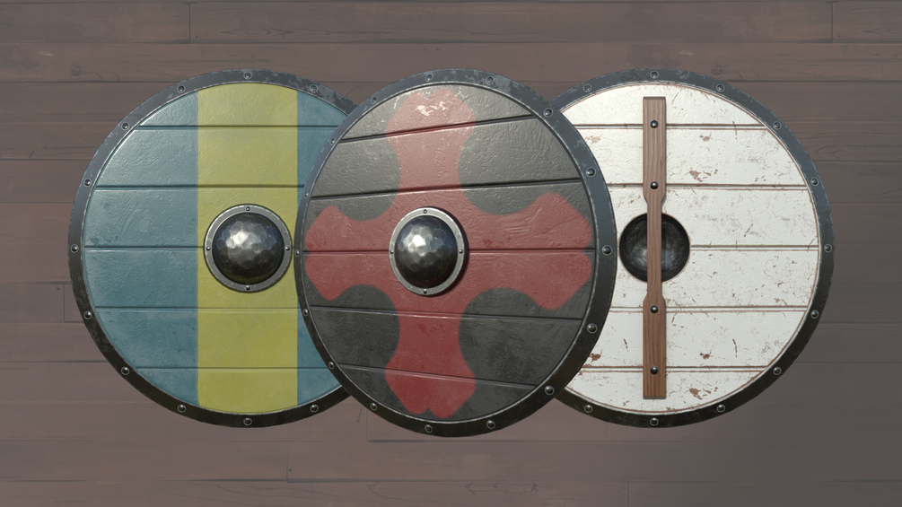 Low-Poly Shield w/ 28 Texture Pack