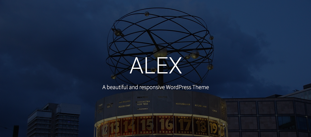 Alex - Responsive Onepage Portfolio Theme