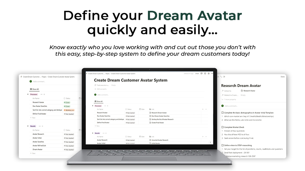 Create Dream Customer Avatar