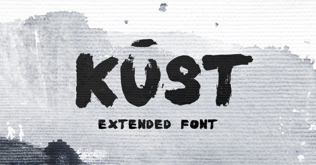 KUST Extended Brush Font