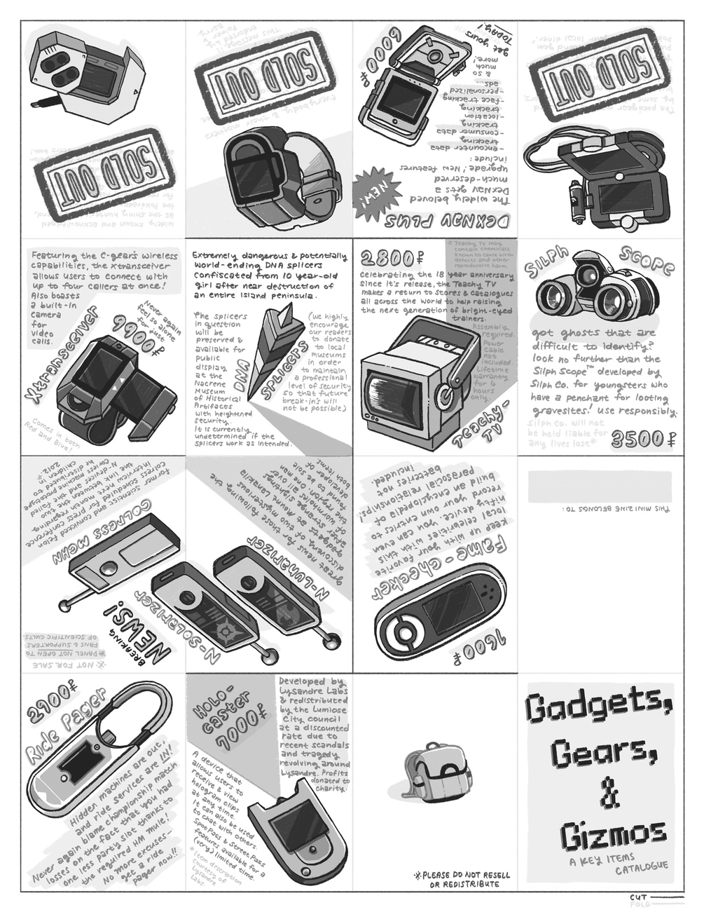 Gadgets, Gears, and Gizmos (Printable Zine)