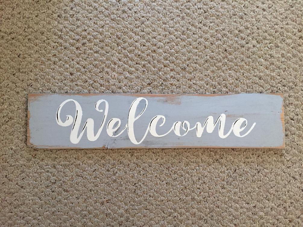 Horizontal Welcome Sign