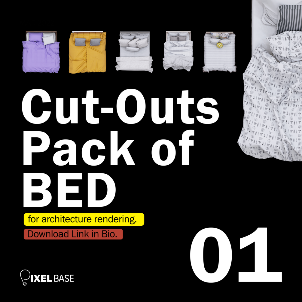 High-Res Bed Cutout -Pack01